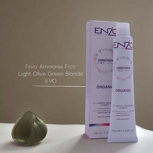 Enzo Ammonia Free Light Olive Green Blonde 8.VO – Enzo Cosmetics